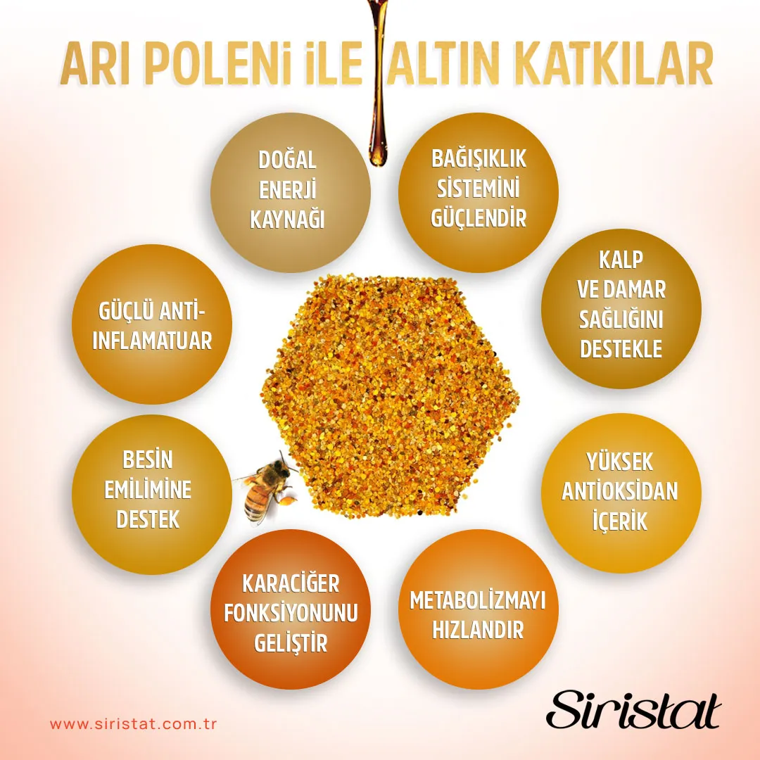 Yaş Taze Saf Arı Poleni 500 gr - Siristat Bal